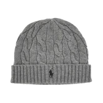 Polo Ralph Lauren Signature Pony Wollmischung M&uuml;tze - - Accessories - Herren - Grau - ONE SIZE