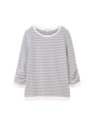 Tom Tailor Sweatshirt (1-tlg) Drapiert/gerafft