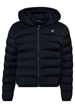 Superdry Code All Seasons Padded JKT Veste, Bleu foncé, XL Femme