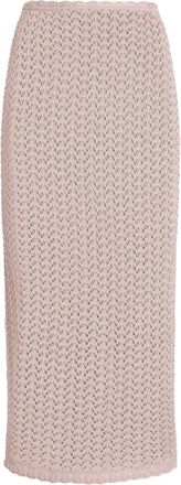 Dolce & Gabbana openwork slit mid skirt - Rosa