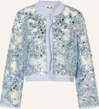 Baum Und Pferdgarten Baum Und Pferdgarten Mesh-Jacke Bethina Mit Pailletten blau