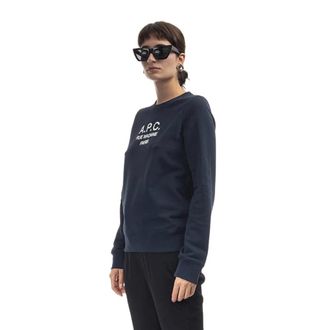 A.P.C. A.p.c., Femme, Sweatshirts et sweats &agrave; capuche, Bleu, Taille: 40 FR Sweat Tina Marine A.p.c
