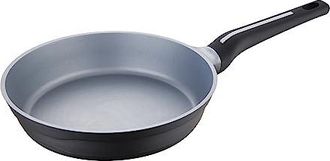 San Ignacio Bistro Grey - 20 cm Pfanne - Made aus Guss Aluminium - Innenraum in Quantaniumstahl - &Auml;u&szlig;eres in Mattschwarz - Induktionspunkt - weicher Touch weicher