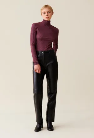 Claudie Pierlot Top col chemin&eacute;e ajust&eacute;