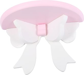 Heallily Wandregal aus Holz mit Schleife, für den Innenbereich, Lagerregal für Dekoration, einfach zu installieren, glatte Oberfläche, starke Tragfähigkeit für