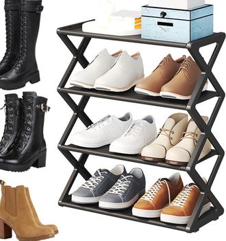 Generic Schuh-Organizer f&uuml;r Eingangsbereich, mehrere Ebenen, platzsparend, f&uuml;r Hausschuhe, Aufbewahrungs- und Organisationsst&auml;nder