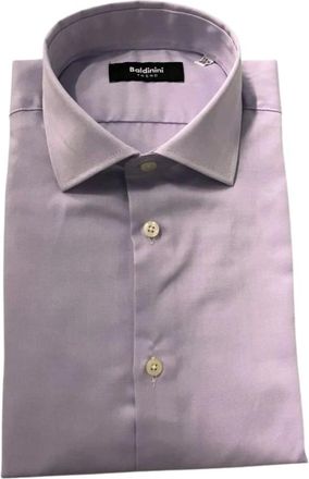 Baldinini Homme, Chemises, Violet, Taille: 2XL Chemise Coupe Slim Col Fran&ccedil;ais