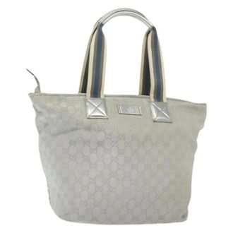 Gucci Pre-owned Toile sacs-gucci - Femme - Pre-owned - Gris - Taille: ONE Size