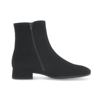 Gabor Stiefelette mit seitlichem Rei&szlig;verschluss und Blockabsatz - - Shoes - Damen - Schwarzk - 38 1/2 EU
