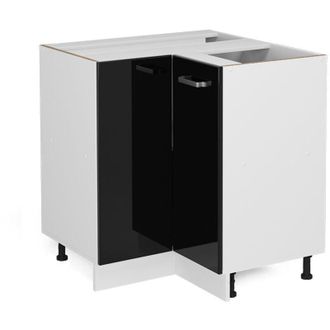 Vicco Meuble dangle R-Line, Noir Haute brillance, 75.6 cm sans plan de travail Vicco