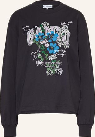 Ganni Longsleeve schwarz