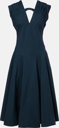 Proenza Schouler Midikleid Manoela aus einem Baumwollgemisch