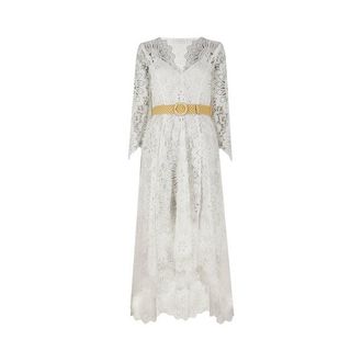 Zimmermann Asymmetrisches Spitzenkleid - Weiß