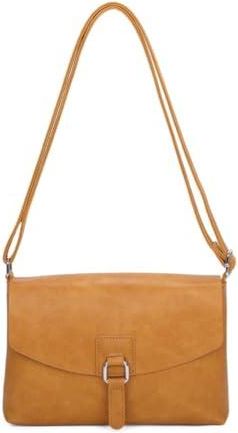Generic Sac &agrave; main en cuir vegan pour femme/fille - Sac &agrave; main pour femme - Cartable - Sac &agrave; bandouli&egrave;re - Jaune