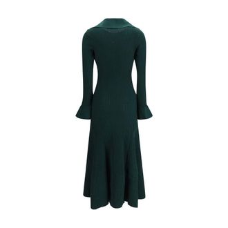 Self Portrait Womens Bicolor Viscose Casual Dress