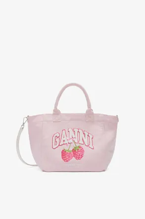 Ganni Petit sac fourre-tout rose Blanc - Pour Femme