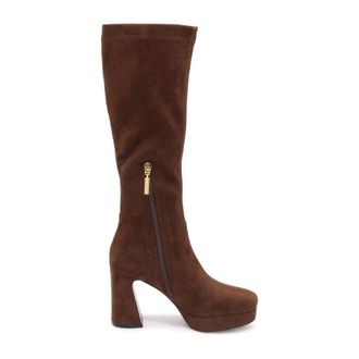 Emanuelle Vee Bella Stretch Plateau Stiefel Dunkelbraun - - Shoes - Damen - Braun - 41 EU