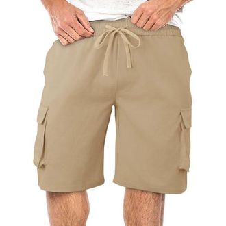 Generic Short cargo pour homme, pantalon de jogging pour homme, taille &eacute;lastique, respirant, extensible, l&eacute;ger, respirant, short de sport, gym, entra&icirc;nement, 