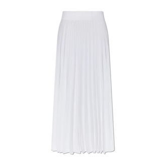 Balmain Femme, Jupes, Blanc, Taille: 36 FR Jupe longue pliss&eacute;e &agrave; sequins