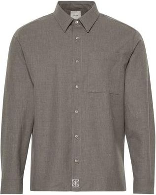 Calvin Klein rechts Wollhemd - grau
