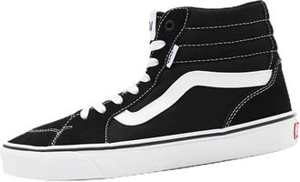 Vans Homme Filmore Hi Tennis-basket-hautes, Suede Canvas Black White, 42 EU