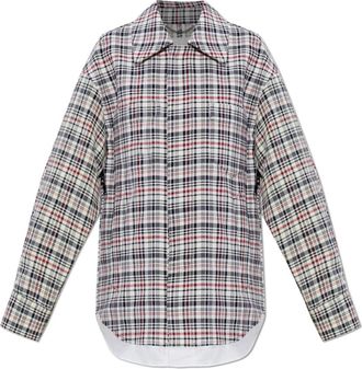 Victoria Beckham Femme, Blouses et Chemises, Multicolore, Taille: 36/38 FR Check Pattern Shirt