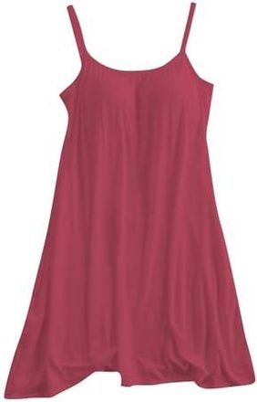 Generic Chemise de Nuit sans Manches pour Femme avec Soutien-Gorge intégré, Longueur Genoux, Bretelles réglables, sous-vêtement pour Femme, Robe de Nuit, Pyja