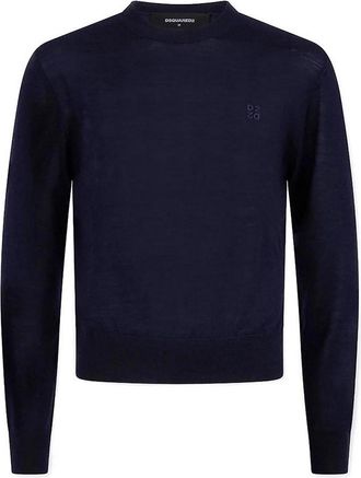 Dsquared2 Pull Col Rond - Bleu