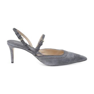 Ermanno Scervino Slingback mit Brogue-Motiv - - Shoes - Damen - Grau - 37 1/2 EU