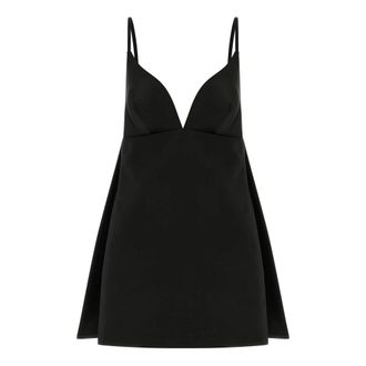 Elisabetta Franchi Duchess Satin Mini Dress - - Dresses - Damen - Schwarzk - L