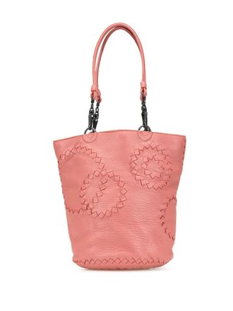 Bottega Veneta petit sac seau Intrecciato Trimmed Cervo (2007) - Rose