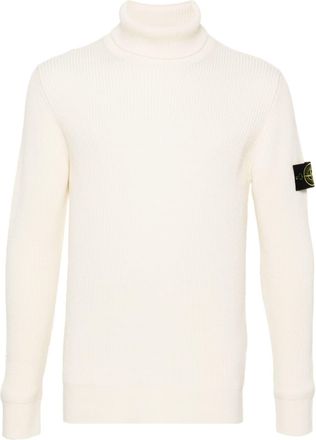 Stone Island Gerippter Strickpullover - Nude