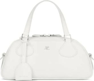 Courr&egrave;ges Hobo Bags - Elongated White Bag - Gr. unisize - in Wei&szlig; - f&uuml;r Damen