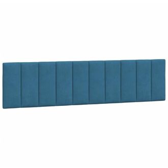 vidaXL Kopfteil-Kissen Hanko Blau 200 cm Samt vidaXL