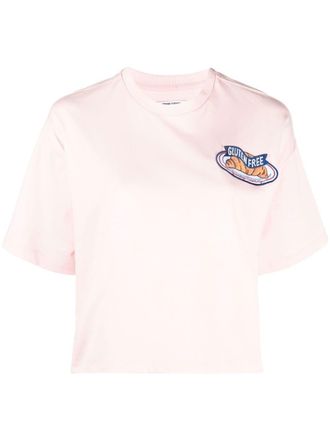 Opening Ceremony t-shirt Brioches crop - Rose