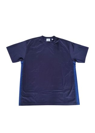 Burberry TB Striped Navy Blue Cotton T-Shirt Size S