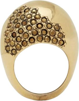 Saint Laurent Crystal Embellished Ring