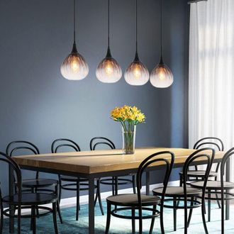 Globo Lighting h&auml;ngeleuchte - OLSEN - schwarz - glas - gro&szlig;e