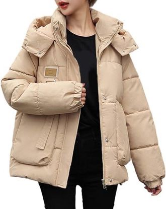 Generic Caban Femme Fourrure Blousons a Officier Suedine Baseball Col C&ocirc;tel&eacute; Duveteux Semi Technique Ceremonie Epaulette Caraco C&ocirc;tel&eacute;e Look Bomber Retournee 