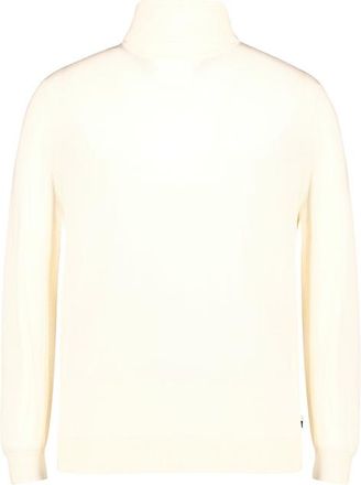Olymp Herren Pullover wei&szlig; Merinowolle unifarben
