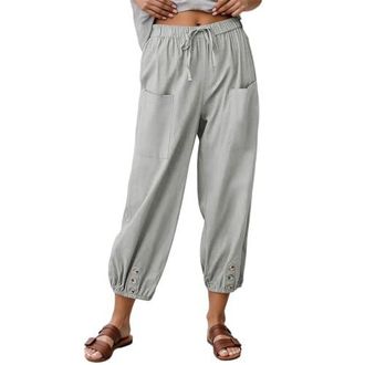 Generic Pantalon Blanc Transparent Pantalon Gris Coton Running Wide Randonn&eacute;e Soie Course D&eacute;but Pale Cr&ecirc;pe Ajust&eacute; Rembourr&eacute; Rayures Balloon Meilleure Entraine