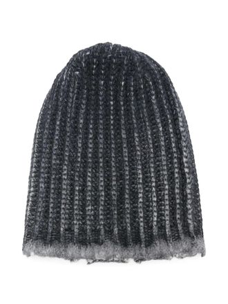 Avant Toi bonnet en maille côtelée - Bleu