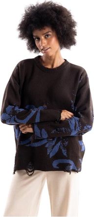 Akep Dora Rundhals-Strickware - - Knitwear - Damen - Braun - XS