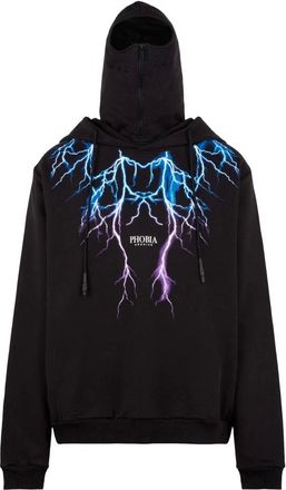 Phobia Archive Homme, Sweatshirts et sweats &agrave; capuche, Noir, Taille: S Lightning Balaclava Sweat &agrave; capuche