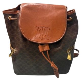 Celine Pre-owned Macadam PVC Backpack - Femme - Pre-owned - Brun - Taille: ONE Size