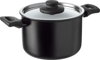 IKEA HEMLAGAD Topf mit Deckel, 3 l, Schwarz