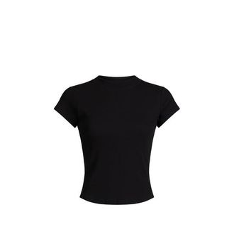 Topshop T-shirt col rond en coton m&eacute;lang&eacute;
