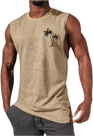 Generic D&eacute;bardeur de sport sans manches &agrave; col rond pour homme, &eacute;l&eacute;gant, classique, l&eacute;ger, extensible, respirant, d&eacute;contract&eacute;, athl&eacute;tique, musculaire, pour le 