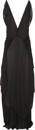 Genny Femme, Robes, Noir, Taille: 42 FR Long Chiffon Dress
