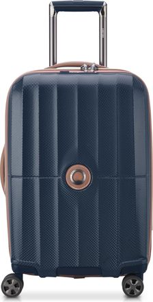 Delsey Paris St. Tropez Hardside Expandable Luggage with Spinner Wheels, Navy, Carry-on 21 Inch